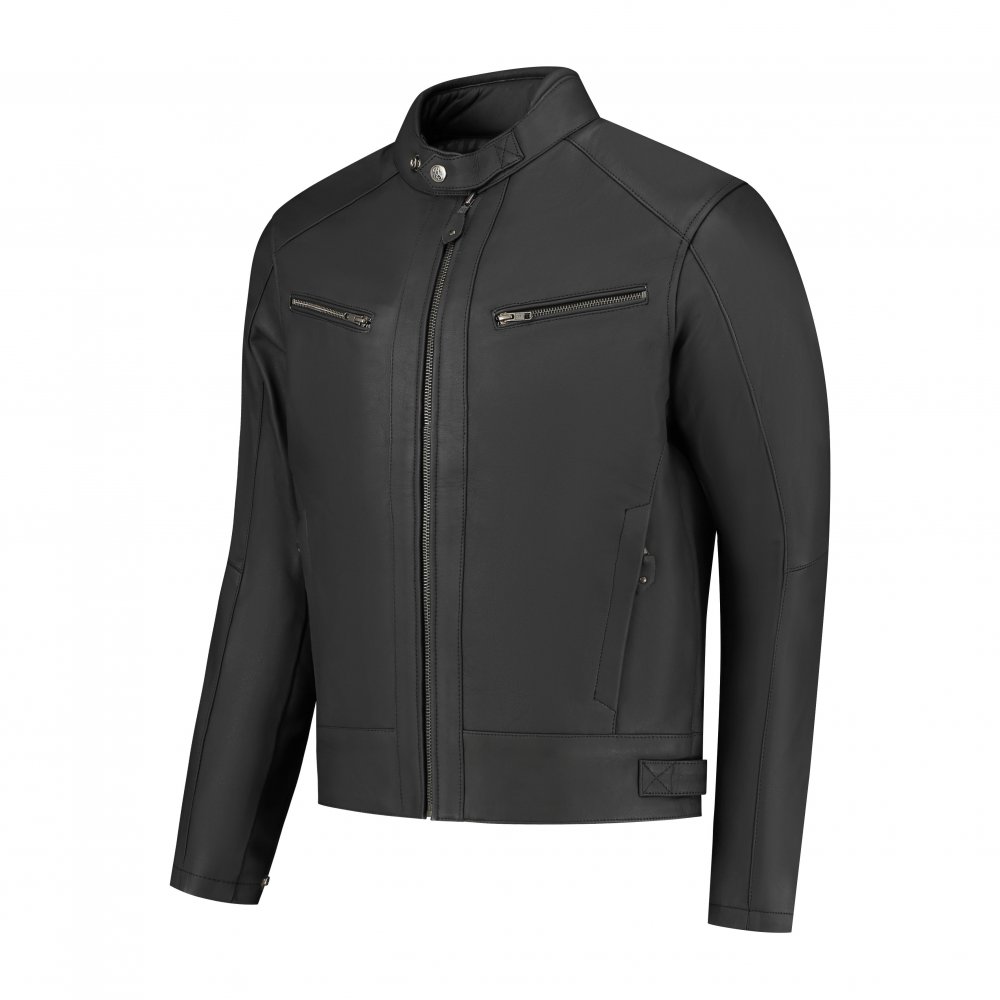 Kožená bunda na motorku RUSTY STITCHES Dorian (černá) :: MAXRPM - Slušně poladěný motoshop